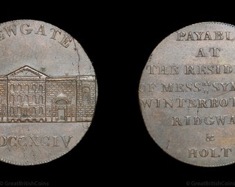 Sise Lane London Halfpenny Token 1795 - Etsy