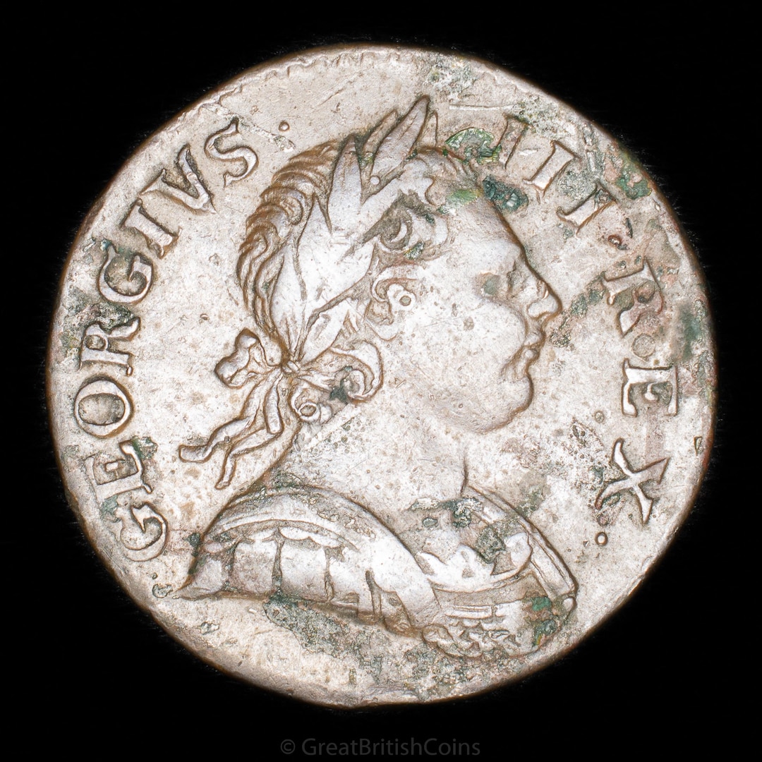 George III 1772 Copper Halfpenny Coin - Etsy