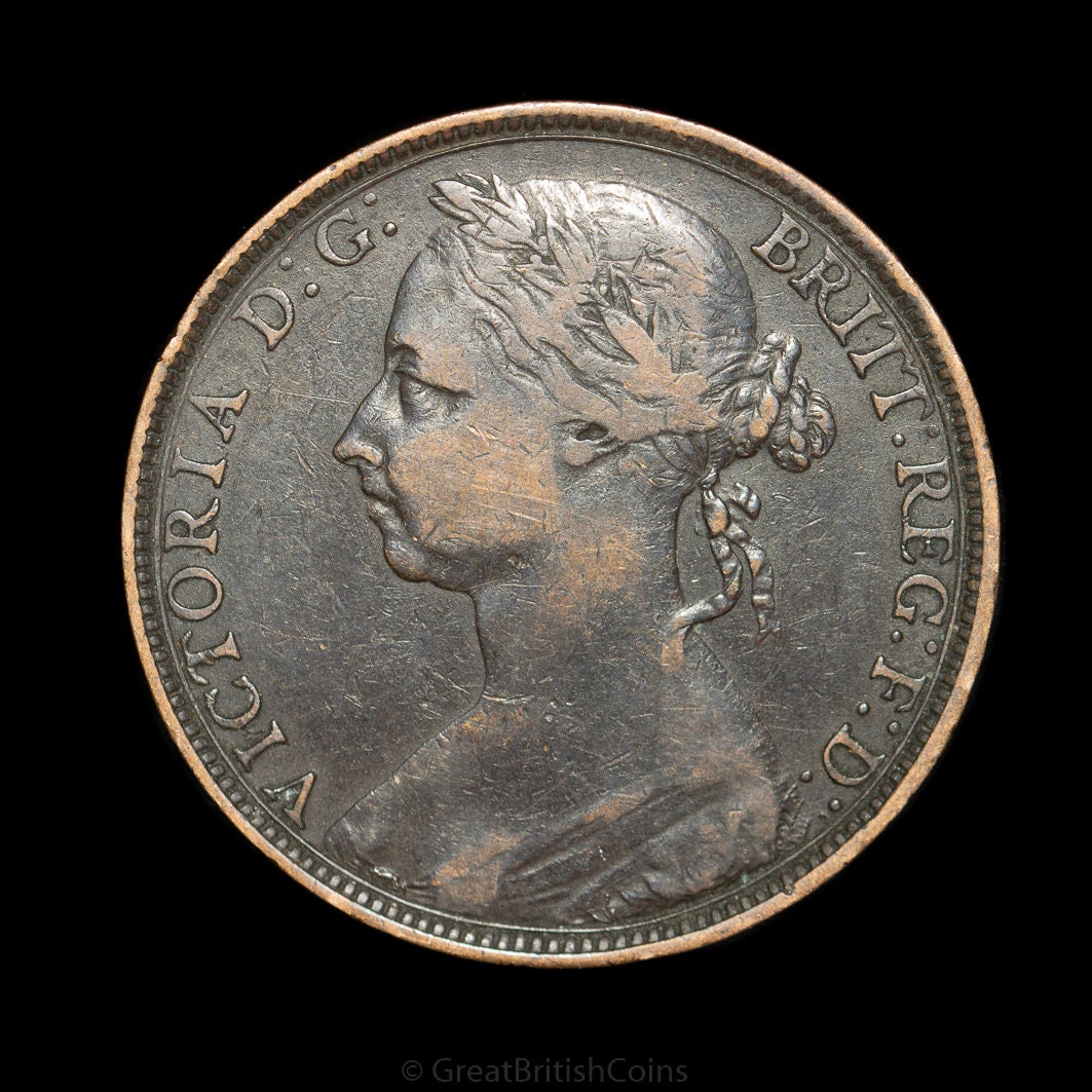 1891 Queen Victoria Penny Coin, Old British Coins, Victorian - Etsy UK