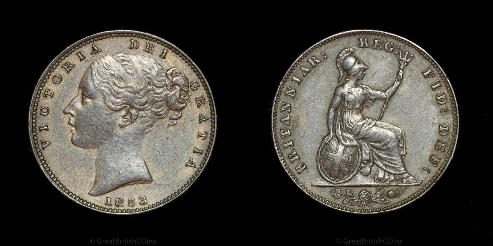 Old Victorian Coin 1853 Queen Victoria Copper Farthing - Etsy UK