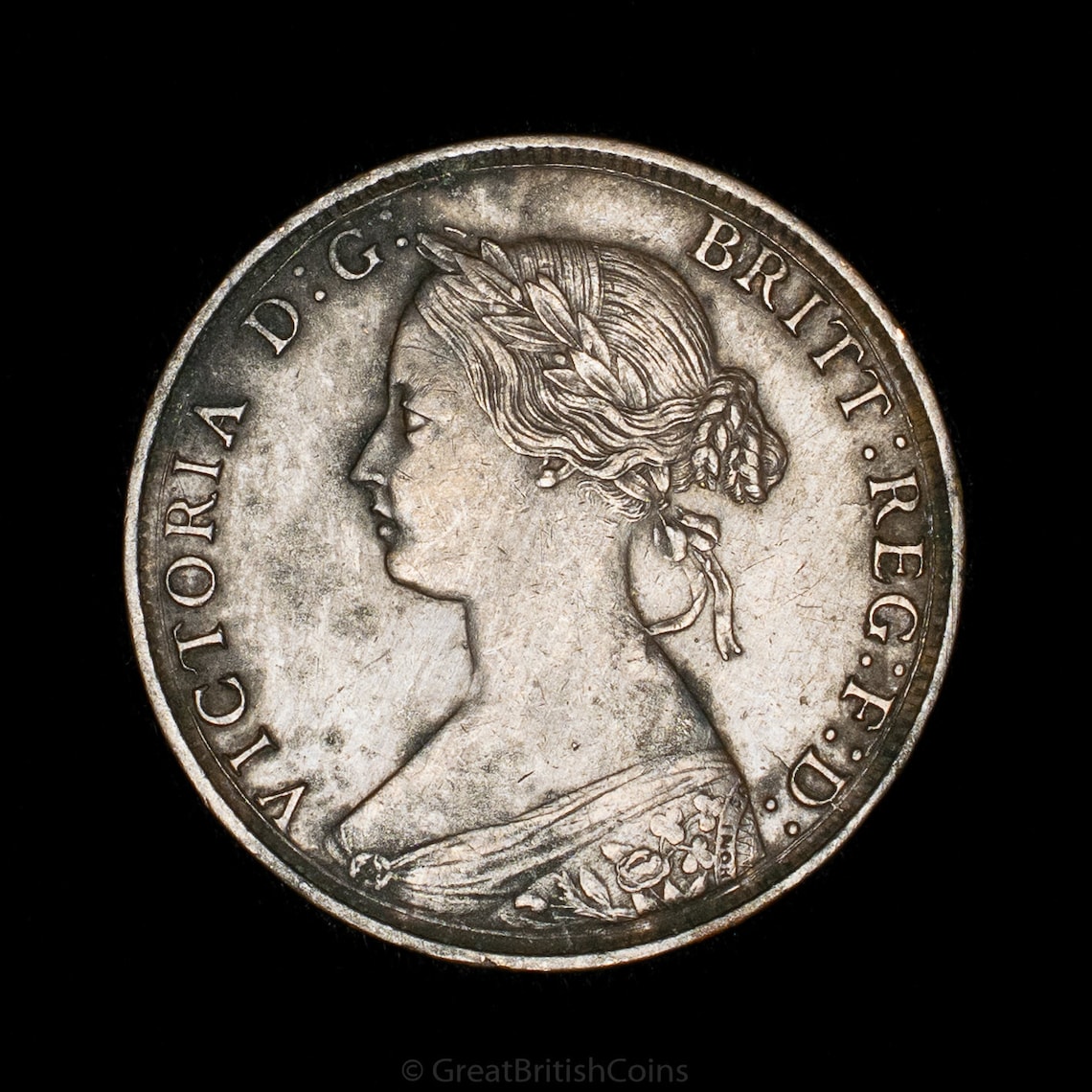 Queen Victoria Half-penny Coin 1862, Old British Coins, Victorian - Etsy