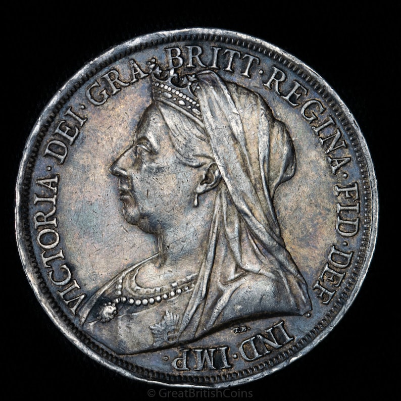 British Queen Victoria Silver Crown Coin 1893, Victorian, Coins UK - Etsy