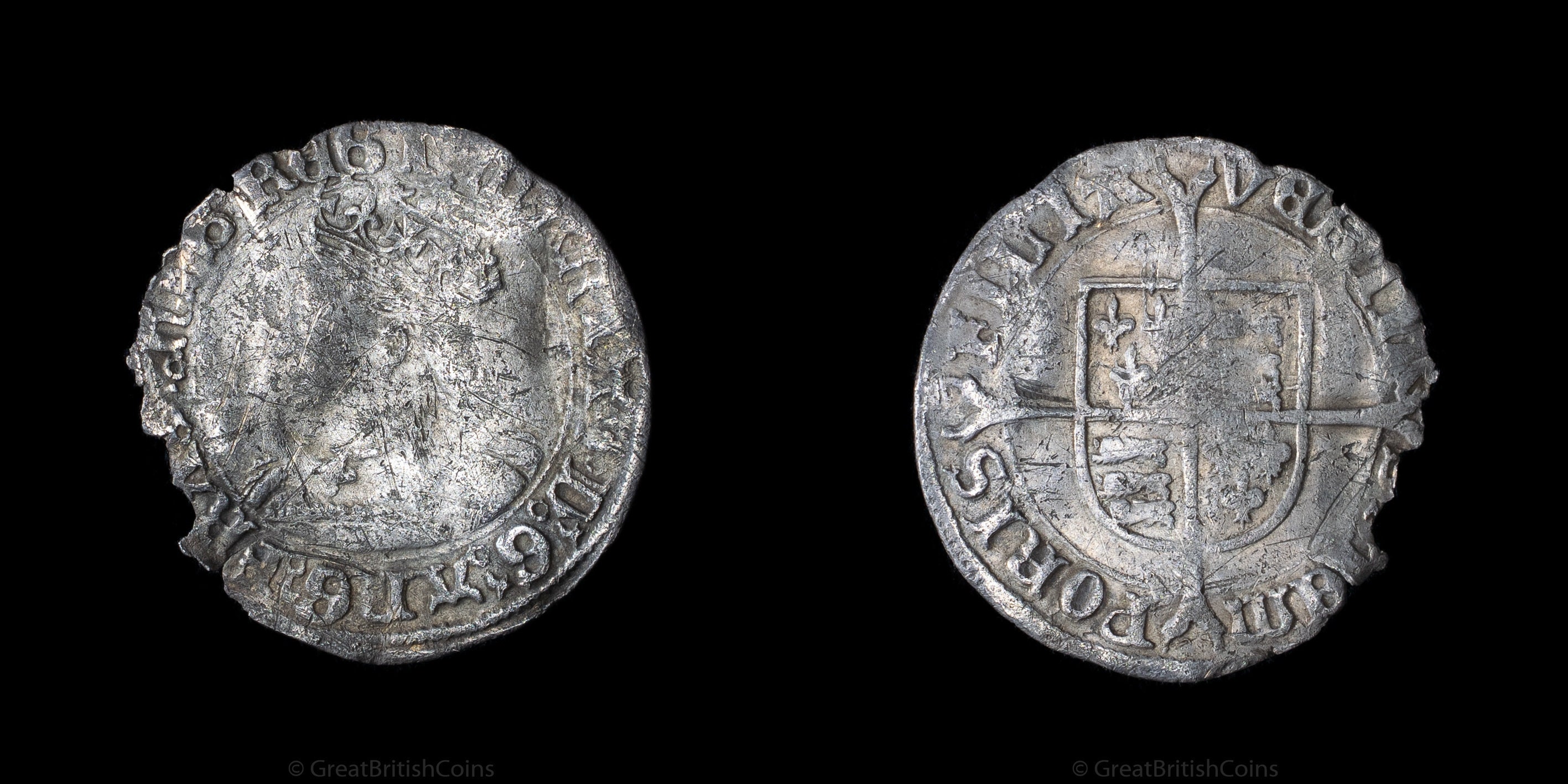 Tudor Hammered Coin Queen Mary (bloody Mary) Silver Groat 1553 - 1554 ...