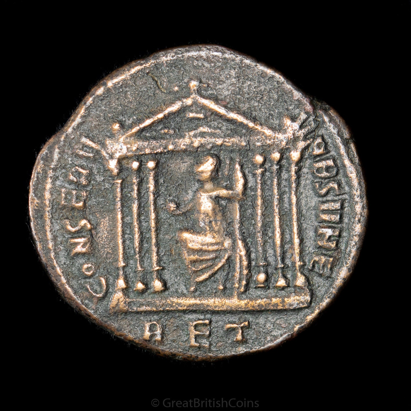 Roman Coin of Emperor Maxentius, AE Follis Minted in Rome 310 - 311 AD ...