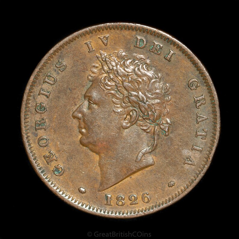 1826 King George IV Copper Penny Coin - Etsy UK
