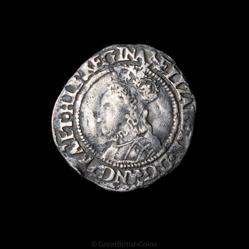 Tudor Elizabeth I Twopence 1560 - 1561 Hammered Coin, Old British Coins ...