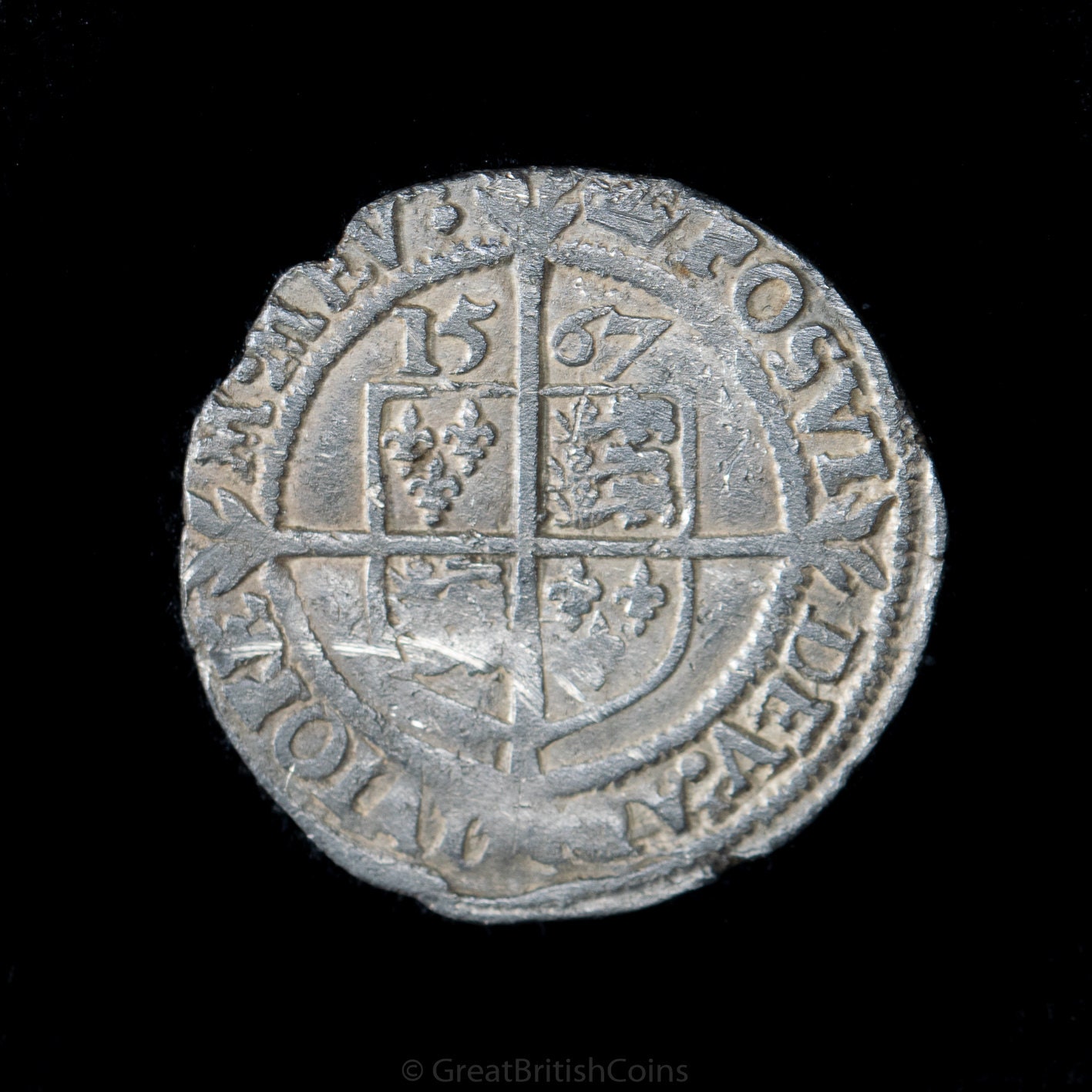 1567 Elizabeth I Silver Threepence Tudor Hammered Coin - Etsy
