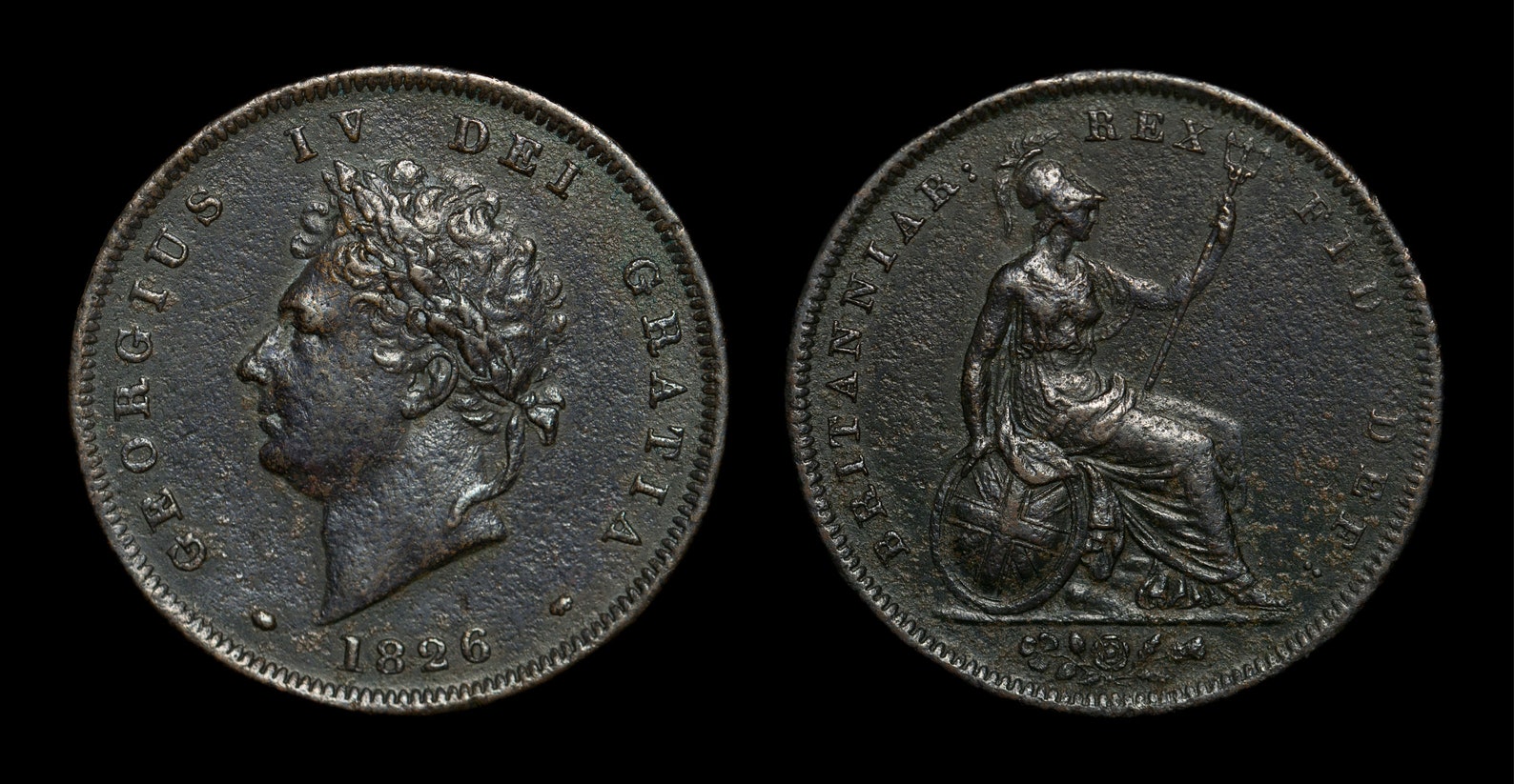 King George IV Copper Penny Coin 1826 - Etsy UK