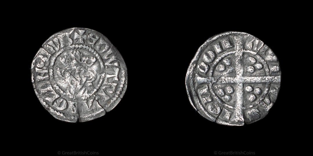 Silver Penny of King Edward I Minted in London 1279 - 1307, Hammered ...