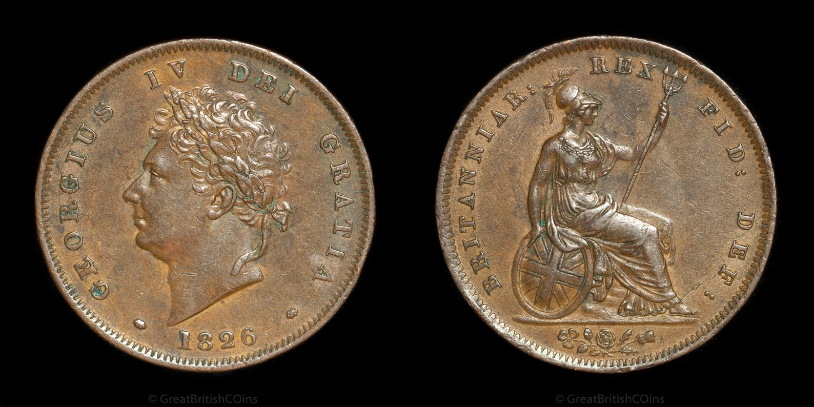1826 King George IV Copper Penny Coin - Etsy UK