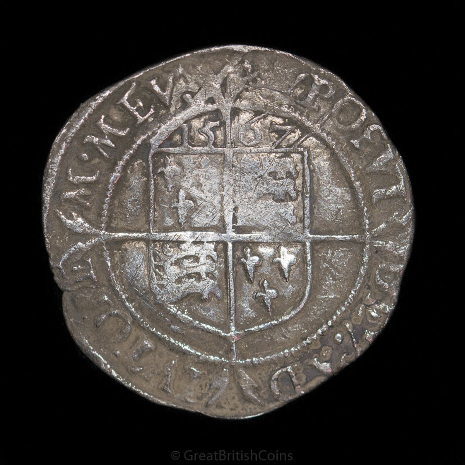 1567 Elizabeth I Silver Sixpence Tudor Hammered Coin Elizabethan - Etsy UK