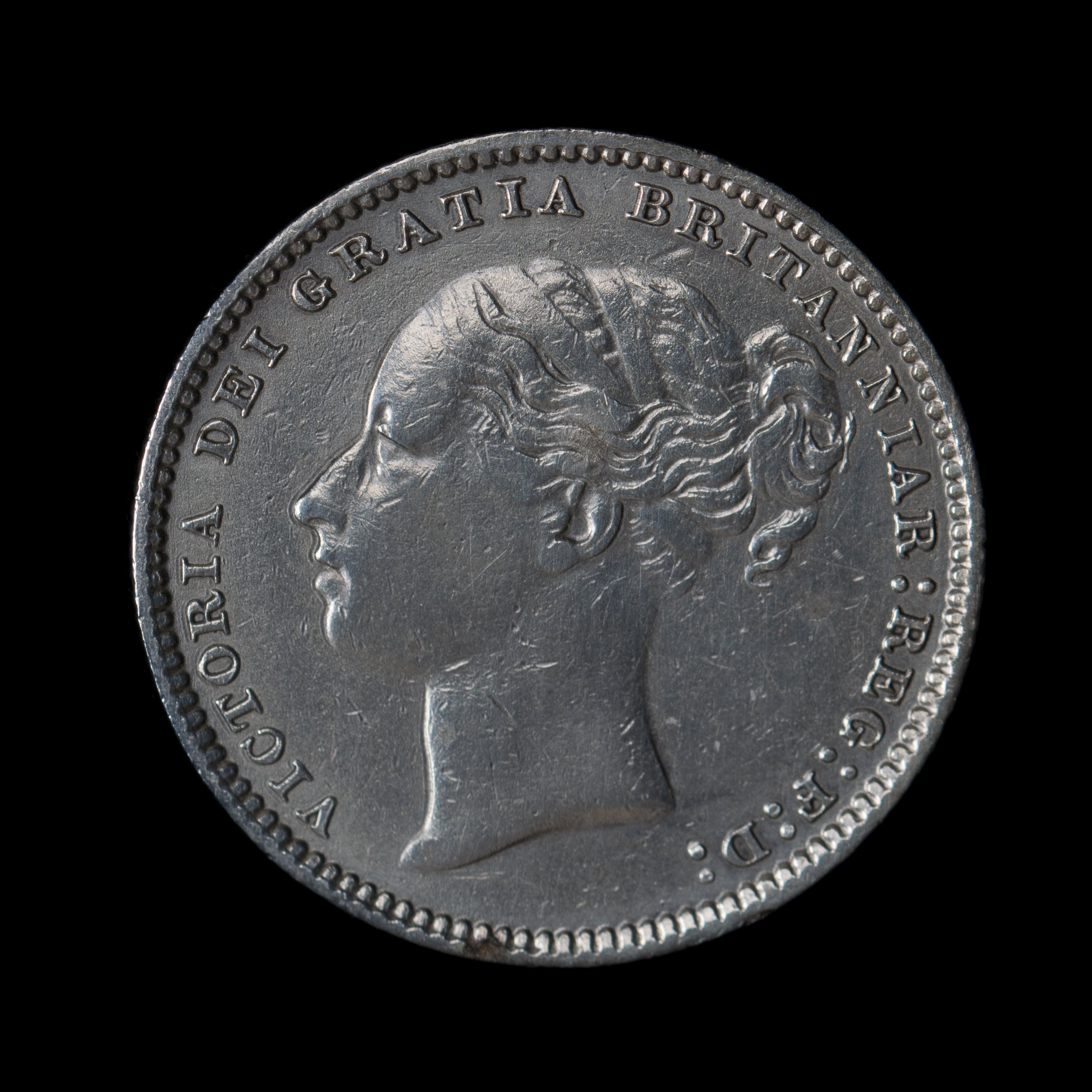 Queen Victoria Silver Shilling Coin 1883, Victorian, Antique British ...