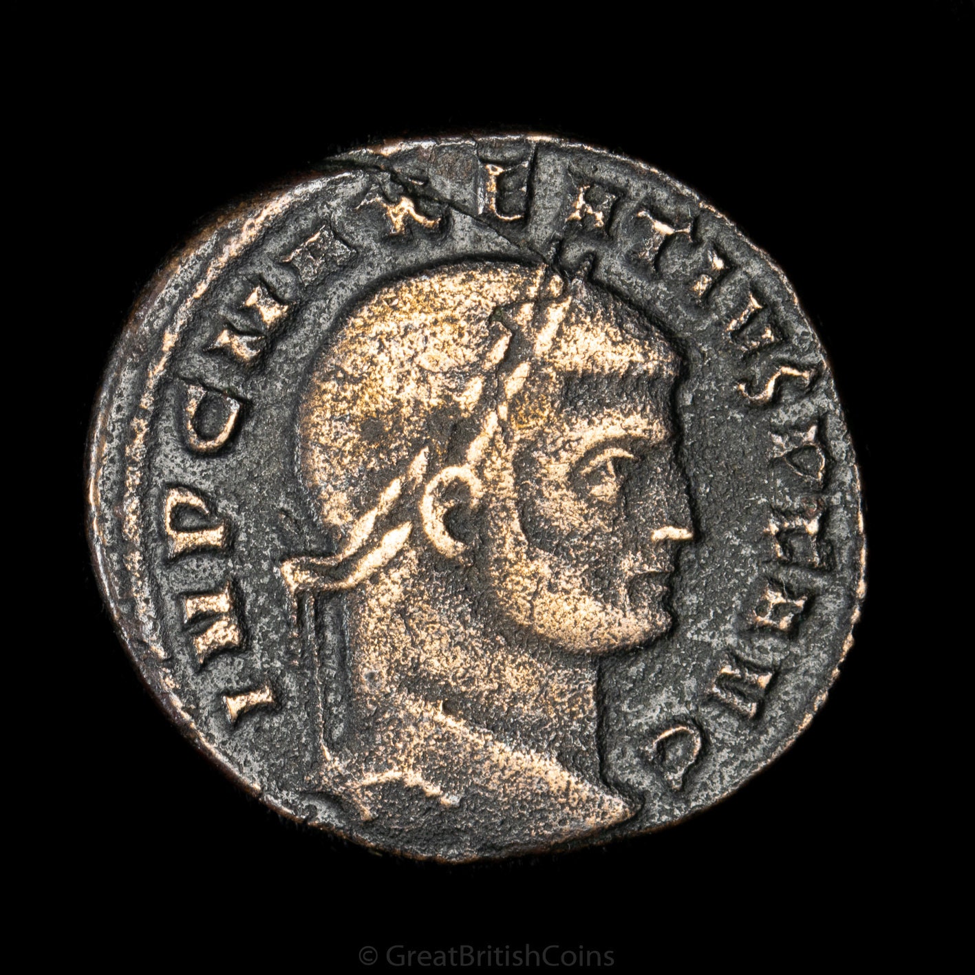 Roman Coin of Emperor Maxentius, AE Follis Minted in Rome 310 - 311 AD ...
