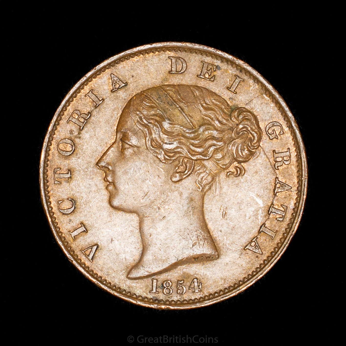 Queen Victoria Half Penny Coin 1854, Old British Coins, Victorian - Etsy