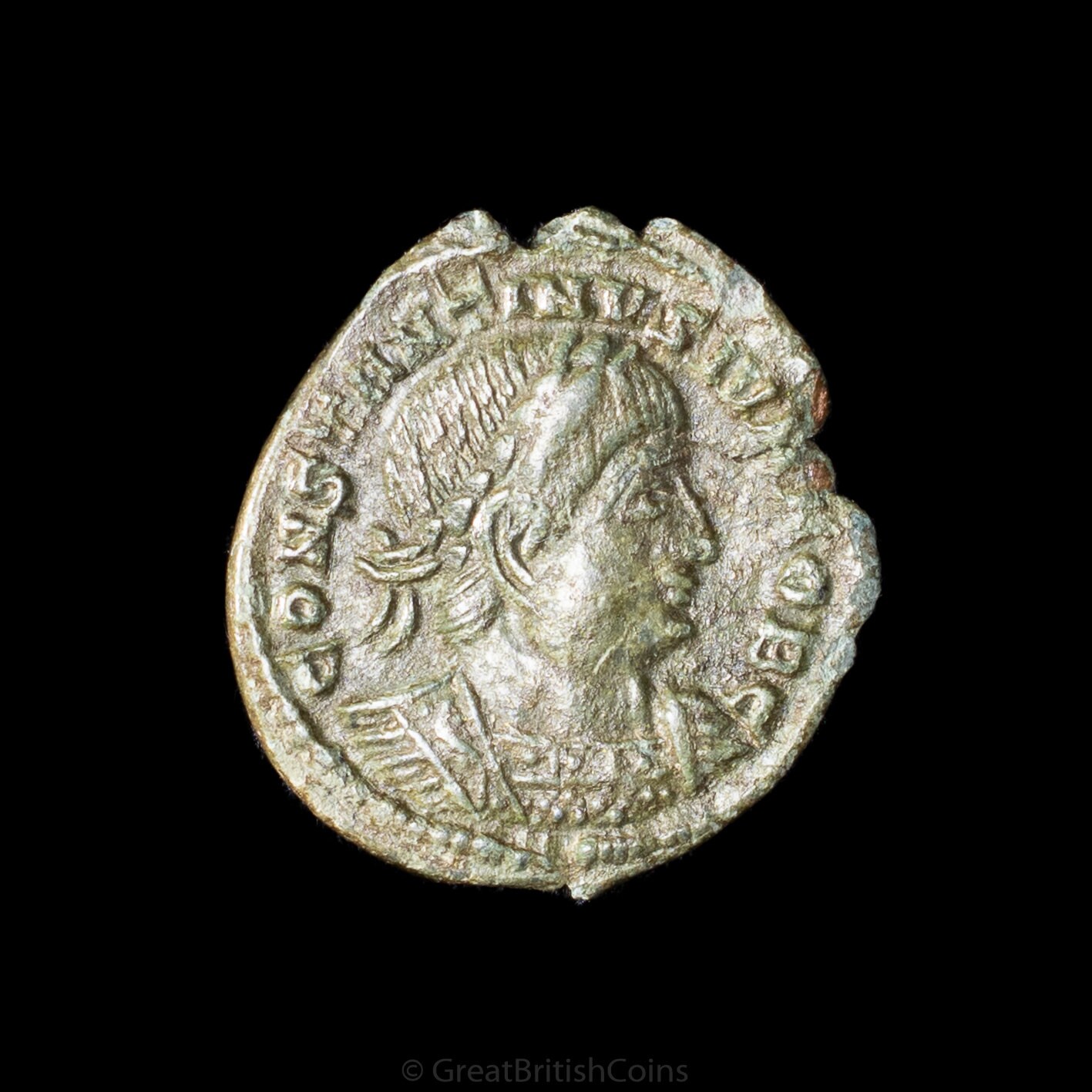 Roman Coin of Constantine II, AE Follis Minted 306 - 337AD in Trier ...
