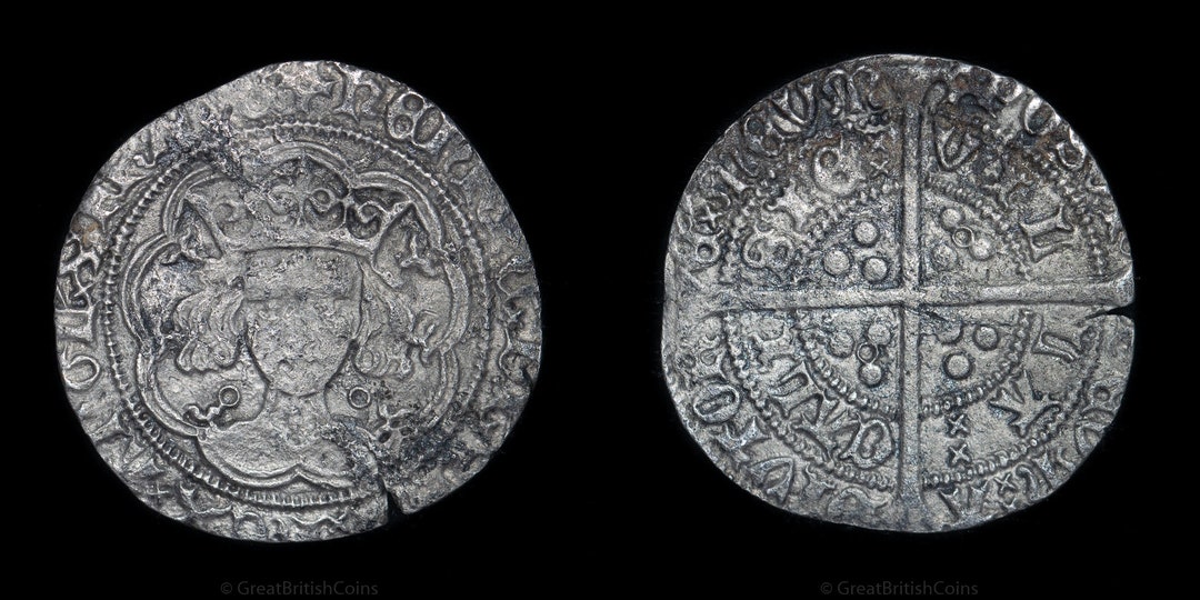 Henry VI Silver Groat Medieval Coin 1422 - 1430, British Coins, Wars of ...