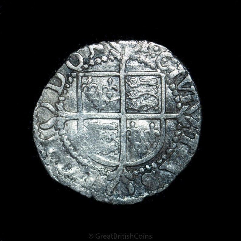 Tudor Hammered Coin, Elizabeth I Half Groat 1601, Old British Coins - Etsy