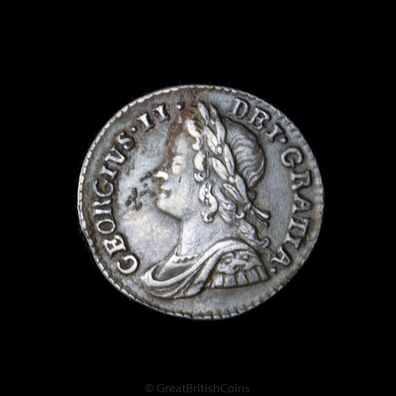 King George II Maundy Silver Penny Coin 1743 - Etsy