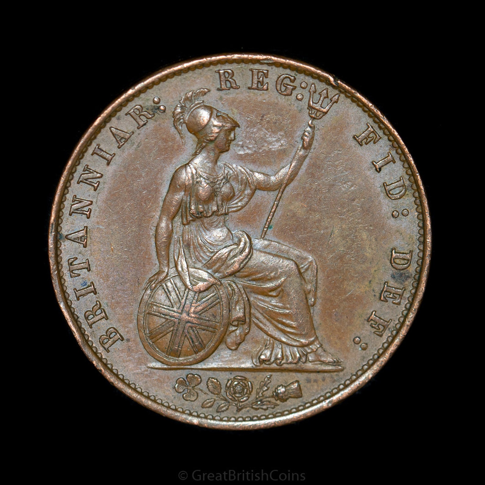 Queen Victoria 1857 Half Penny Coin, Antique British Coins, Victorian ...