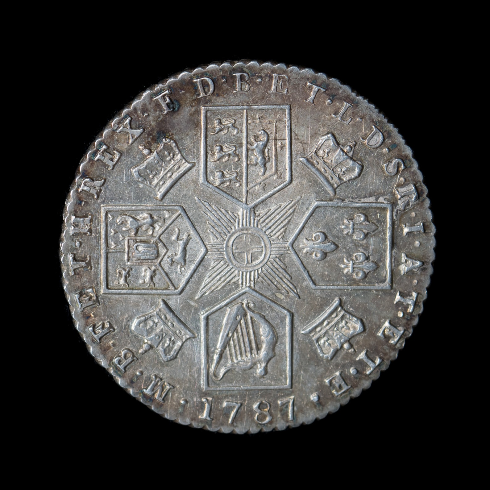 Silver Sixpence Coin of King George III 1787 British Coins - Etsy