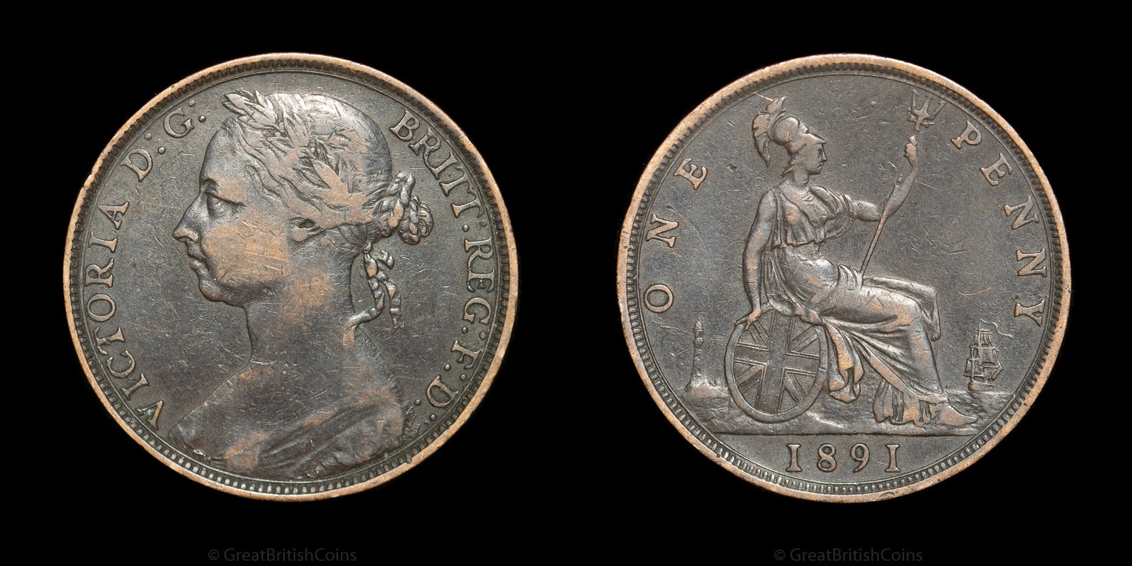 1891 Queen Victoria Penny Coin, Old British Coins, Victorian - Etsy UK