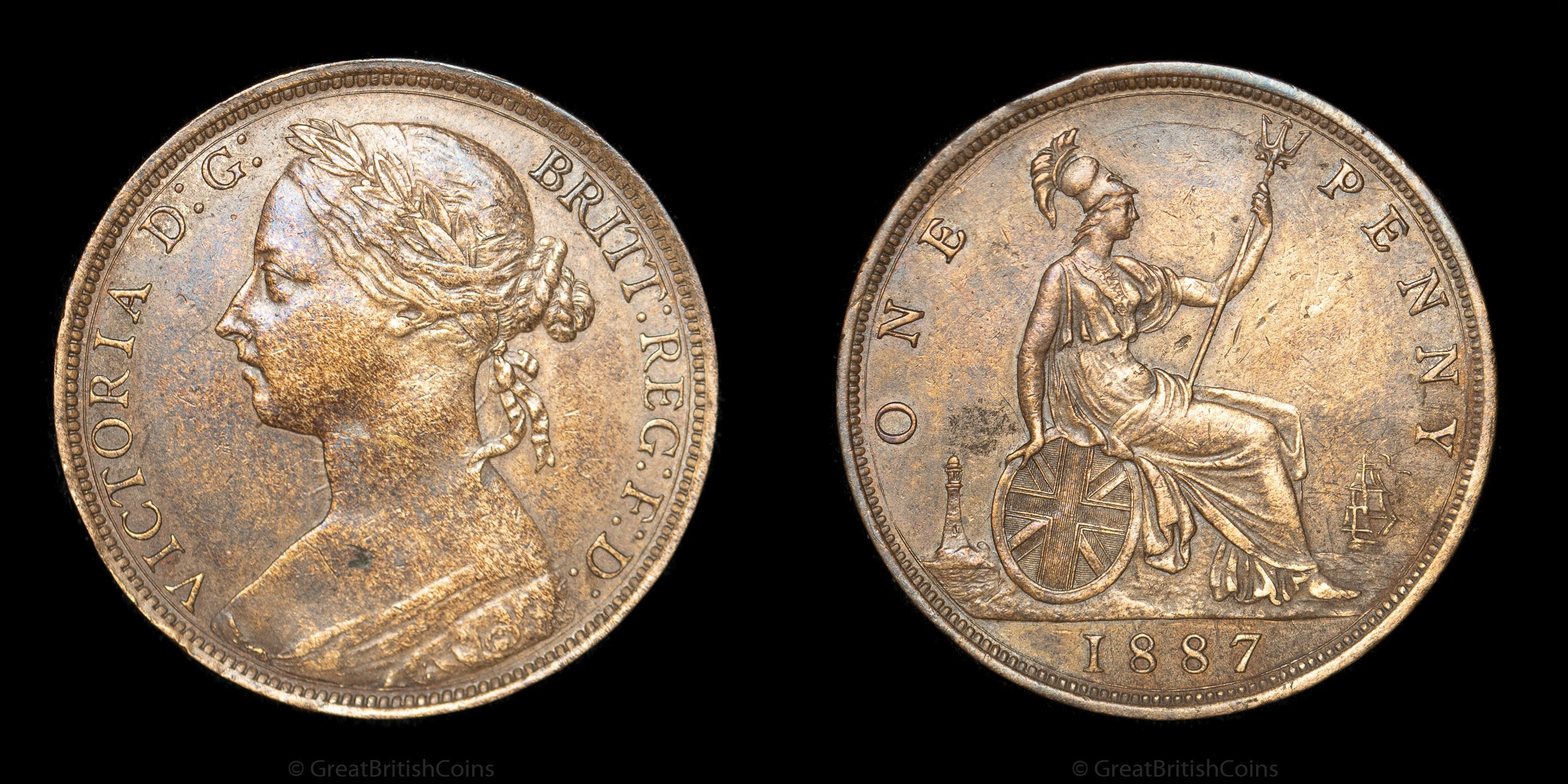 1887 Queen Victoria Penny Coin, Old British Coins, Victorian - Etsy UK