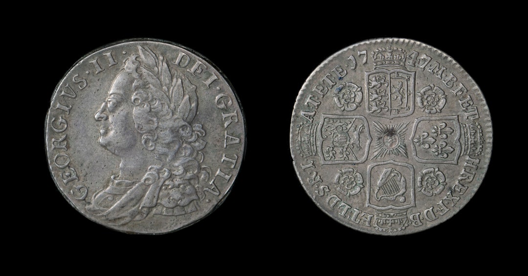 King George II Silver Shilling 1747 - Etsy