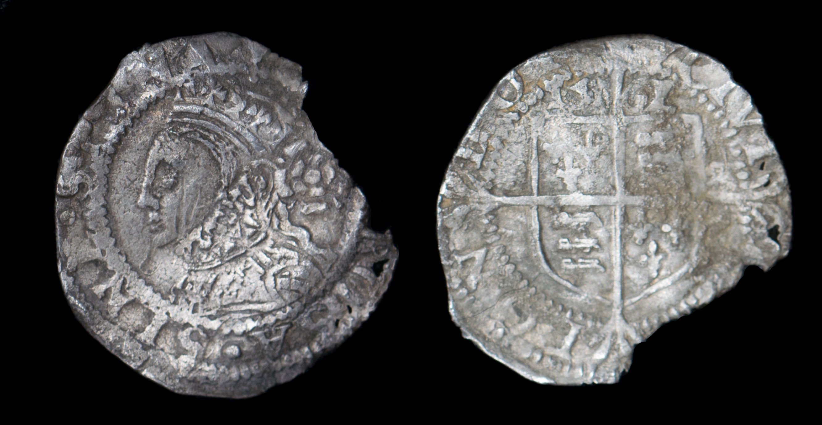 Tudor Hammered Coin 1562 Elizabeth I Three Farthings Silver British ...