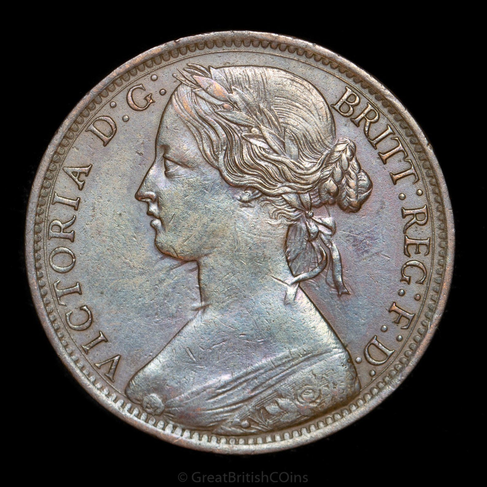 1866 Queen Victoria One Penny Coin, Old British Coins, Victorian - Etsy UK