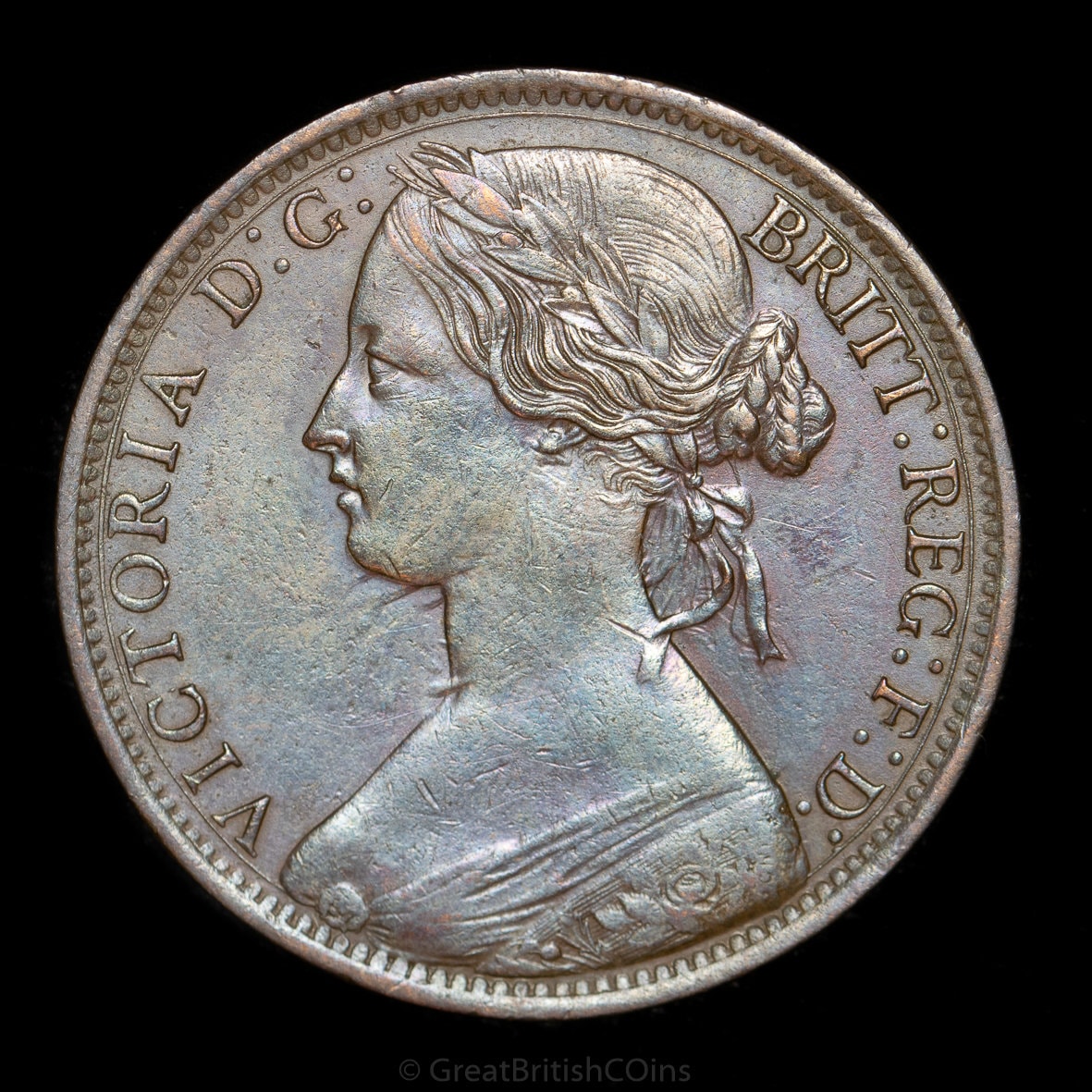 1866 Queen Victoria One Penny Coin, Old British Coins, Victorian - Etsy UK