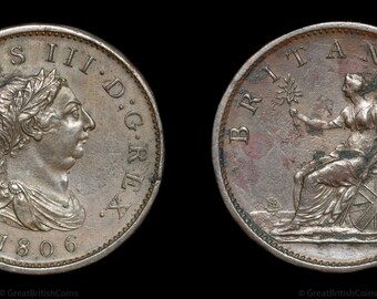 Old English Two Penny Coin 1797 King George III Copper | Etsy UK