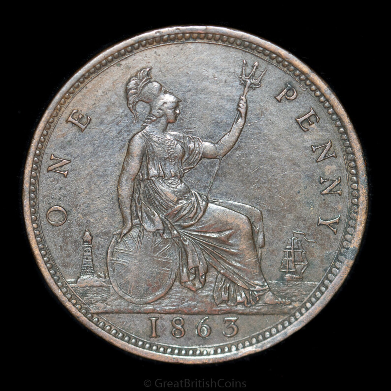 1863 Queen Victoria Penny Coin, Old British Coins, Victorian - Etsy UK