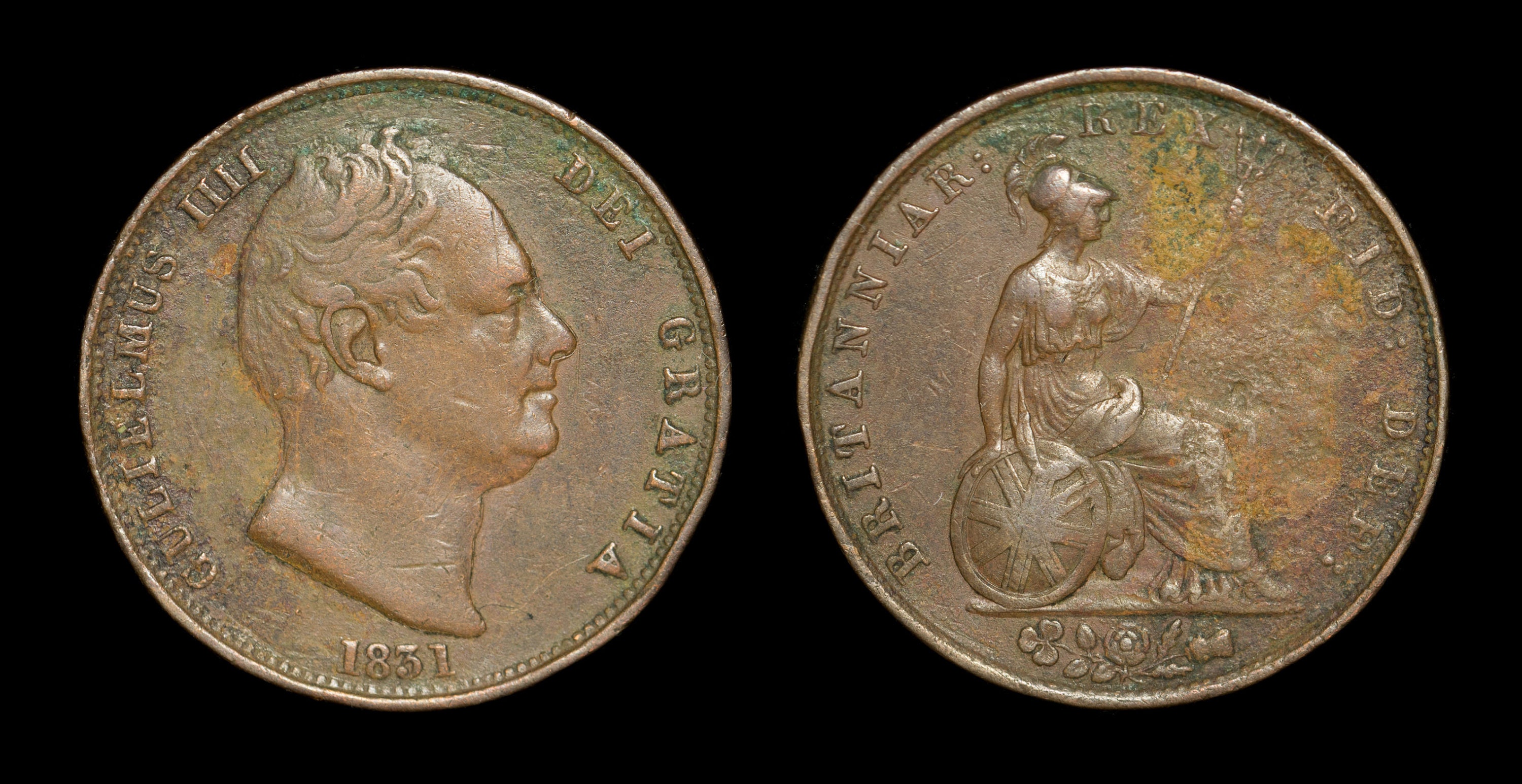 King William IV Copper Half Penny Coin 1831 - Etsy