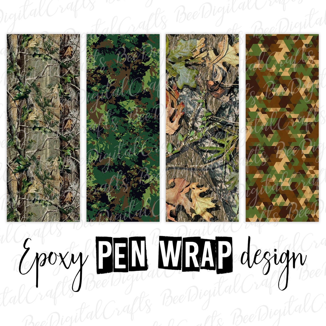 Camouflage Pen Wrap Template Camo Print Ink Joy Wrap Download - Etsy