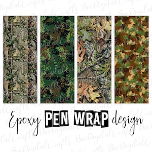 Camouflage Pen Wrap Template Camo Print Ink Joy Wrap Download - Etsy