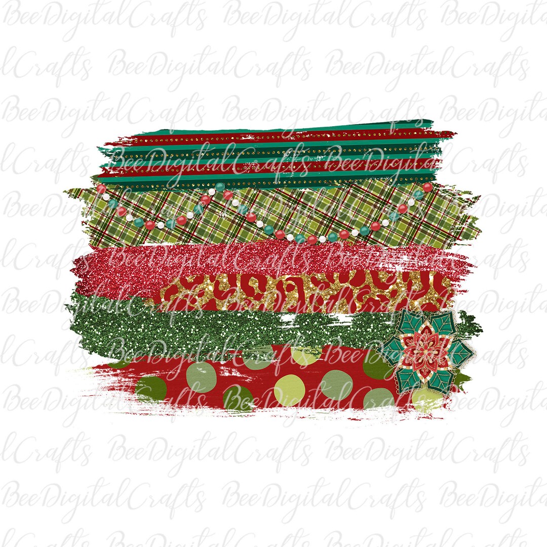 Christmas Background Sublimation Design Brush Stroke Pattern PNG ...