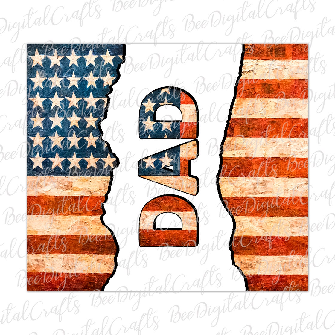 American flag dad tumbler sublimation design 20 OZ skinny | Etsy