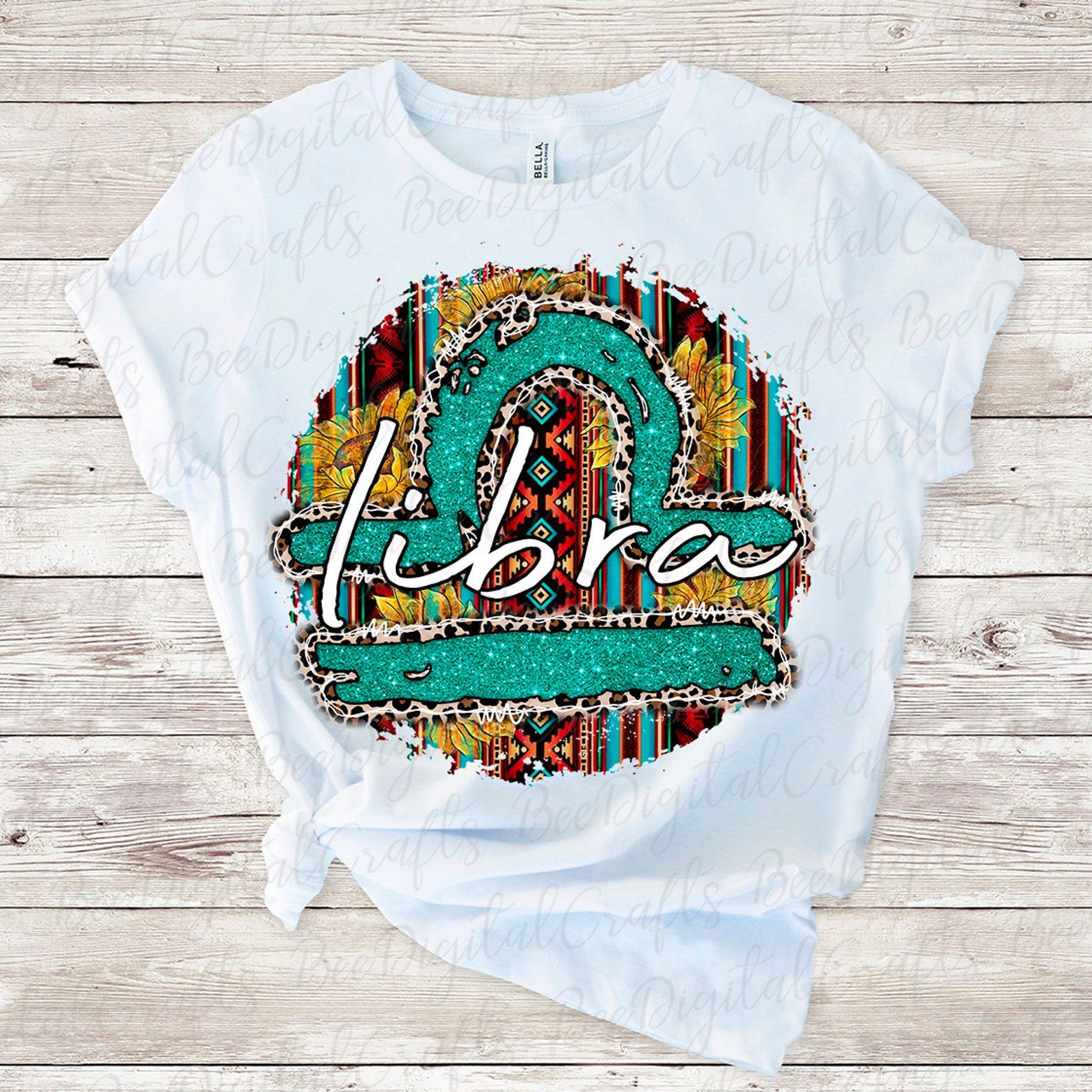 Libra Zodiac Sign PNG Download Aztec Sunflower Sublimation - Etsy