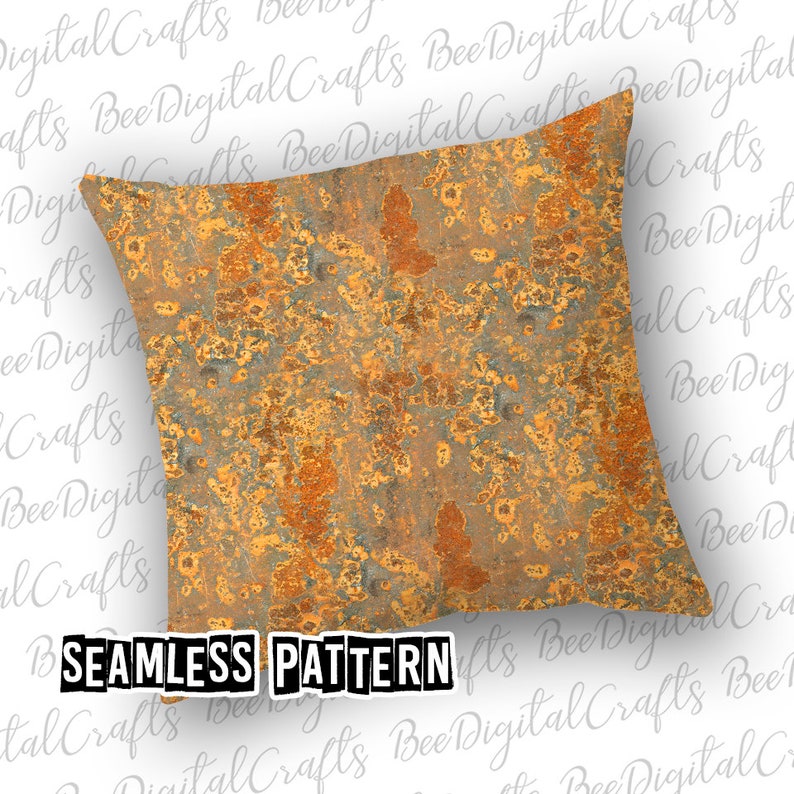 SEAMLESS Pattern Rustic Metal Design Western Digital Fabric - Etsy