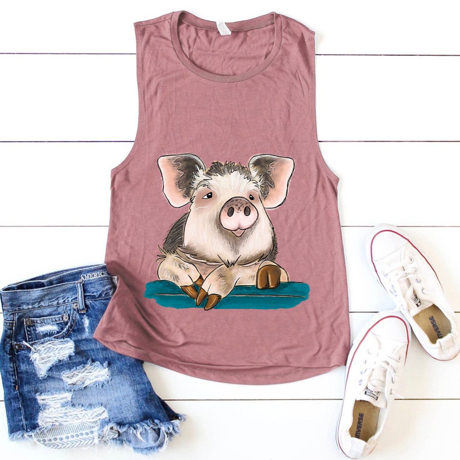 Watercolor Pig PNG Download Hand Drawn Farm Animal Sublimation - Etsy UK