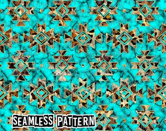 SEAMLESS Pattern Aztec Cowhide Digital Fabric Design Western | Etsy