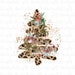 Leopard Print Christmas Tree Sublimation Design Christmas PNG Digital ...