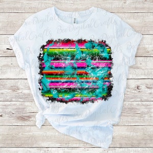 Serape and Turquoise Background PNG Download Western Distressed Frame ...