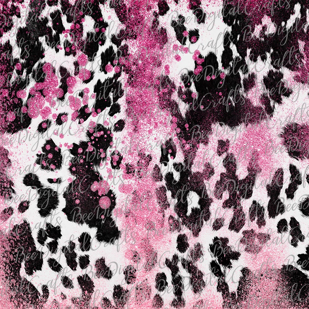 Black and White Cowhide Background Sublimation Design Western PNG File ...