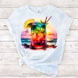 Summer Cocktails BUNDLE PNG Download Watercolor Summer Drinks at the ...