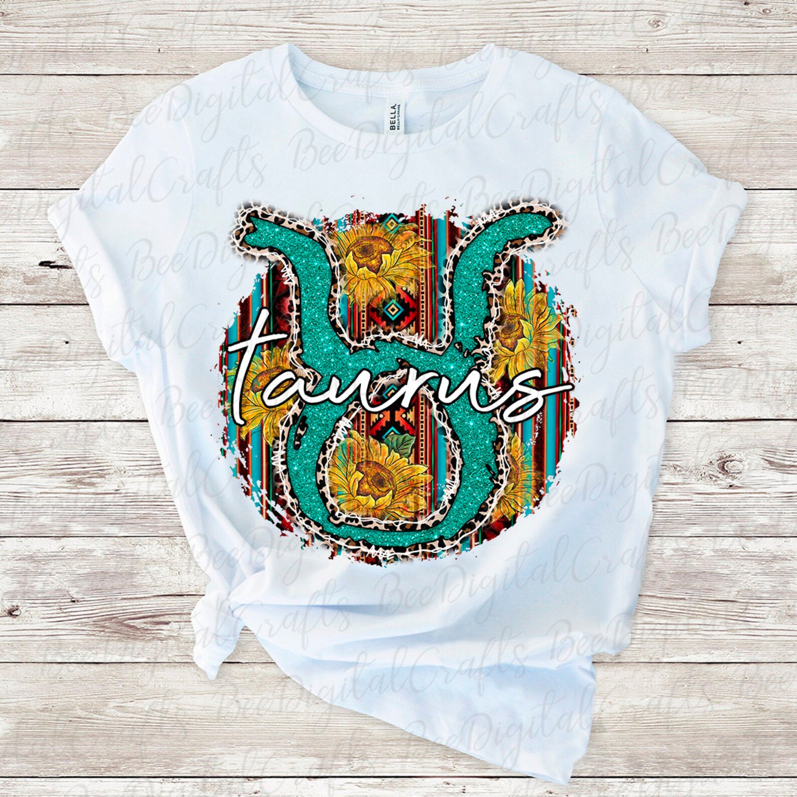 Taurus Zodiac Sign PNG Download Aztec Sunflower Sublimation Design ...