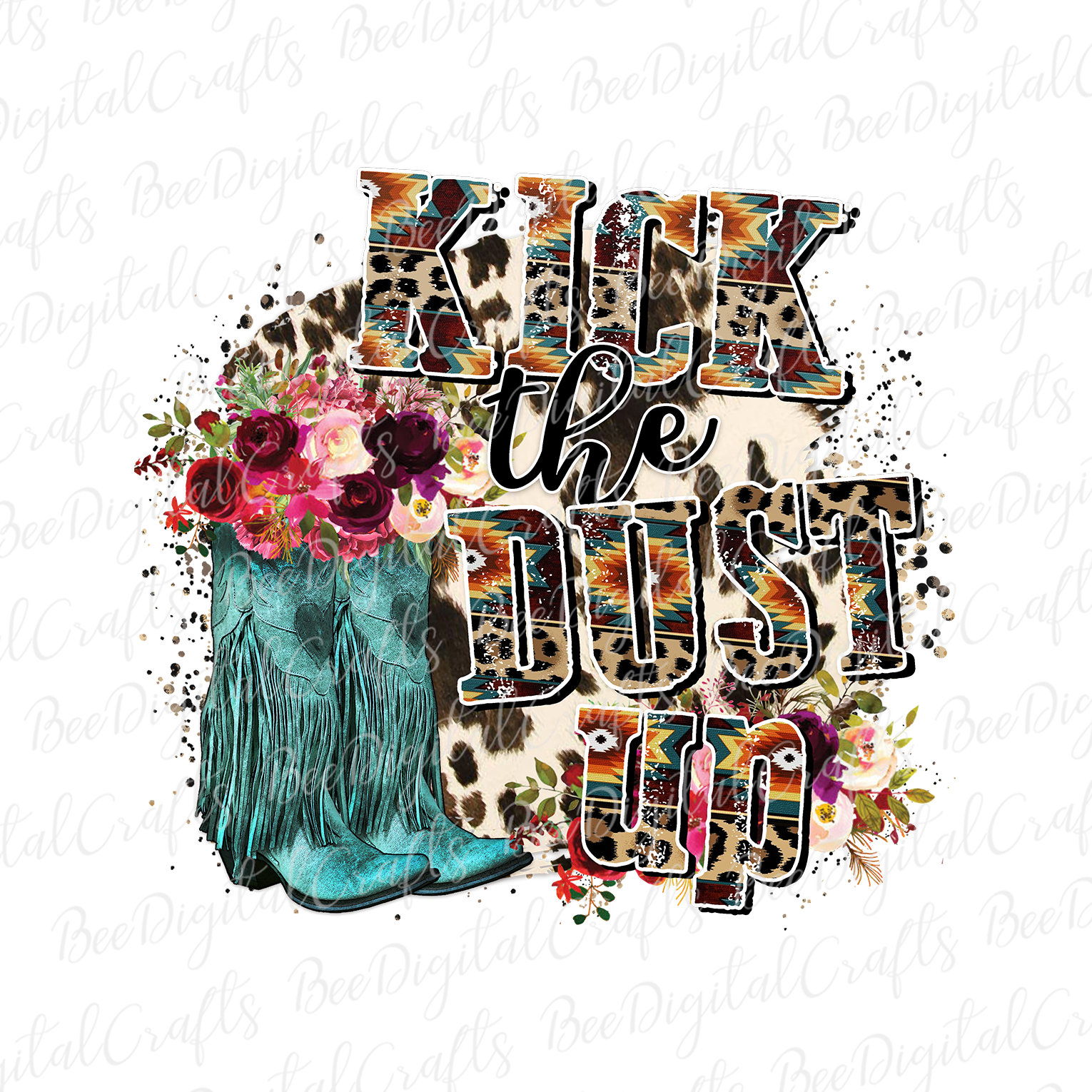 Kick the Dust up Sublimation Design Western PNG File for - Etsy