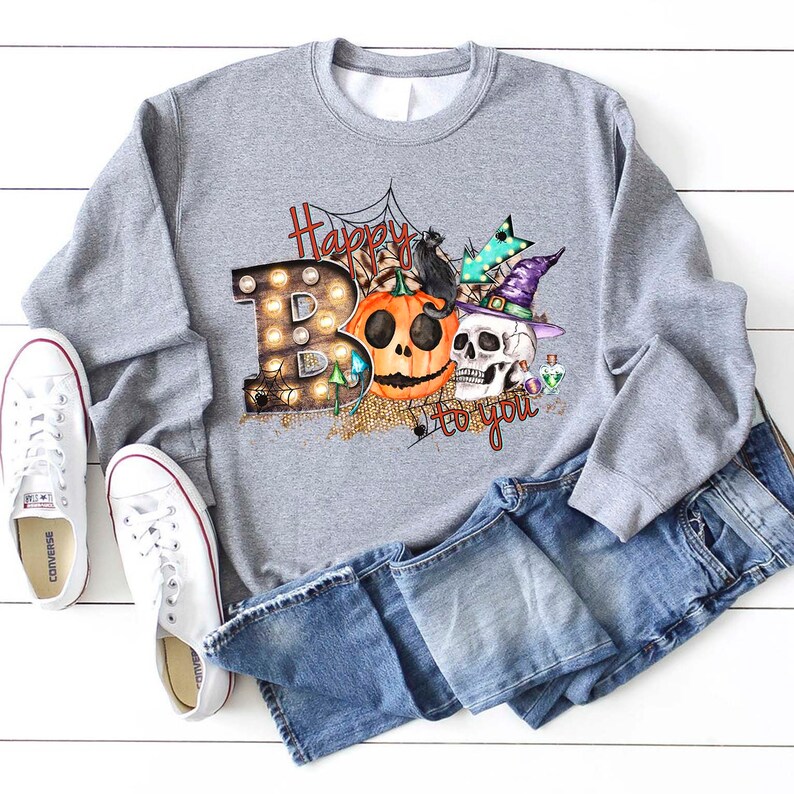 Happy Boo to You PNG Download Halloween T-shirt Digital Design - Etsy