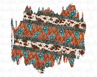 Serape and Turquoise Background PNG Download Western | Etsy