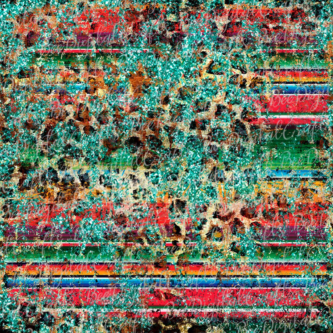 Serape Leopard Background Sublimation Design Western Distressed PNG ...